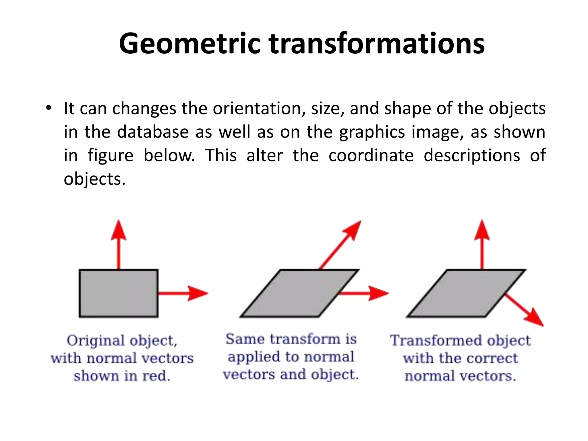 Geometric transformation | PPTX