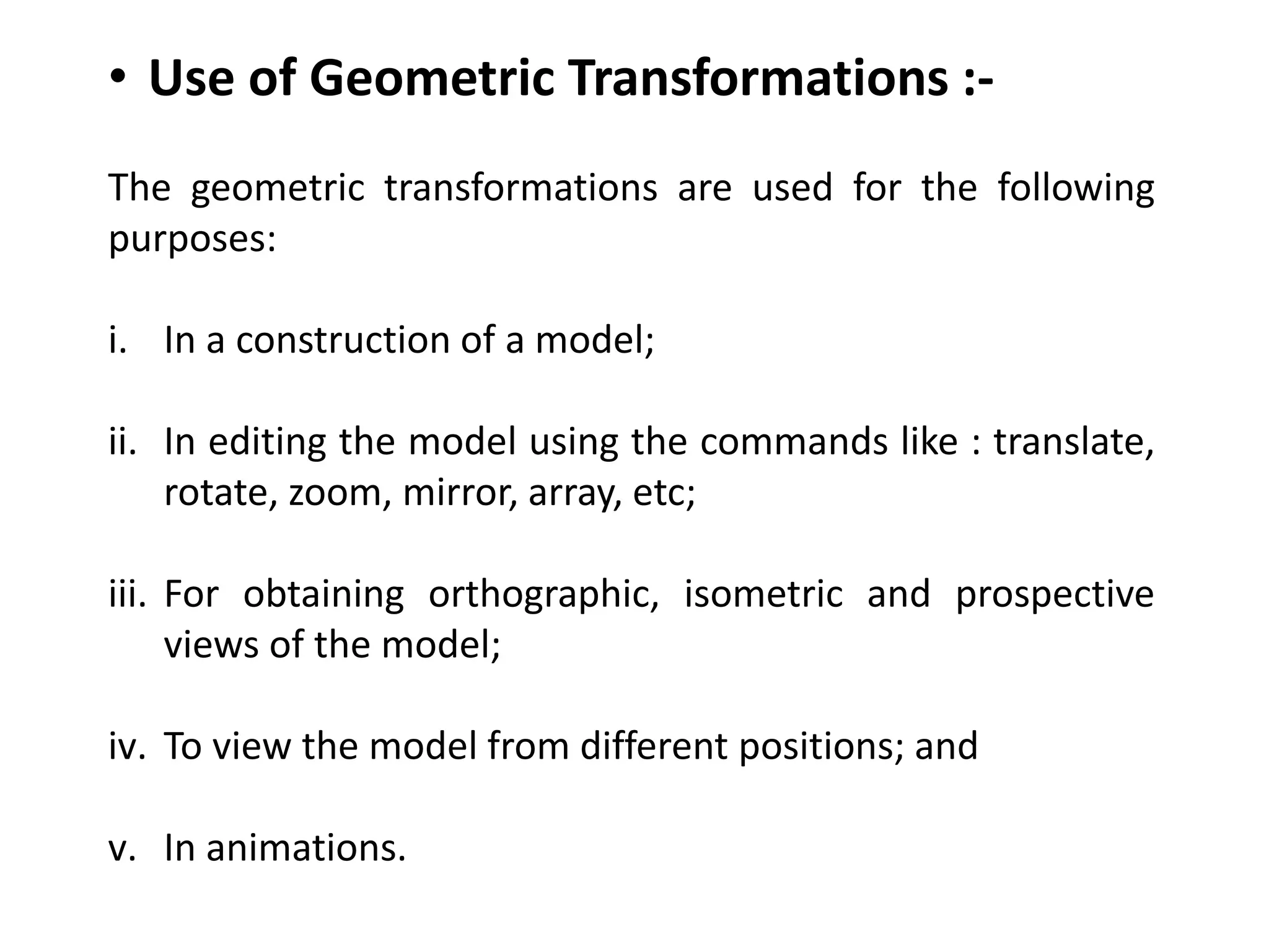 Geometric transformation | PPTX
