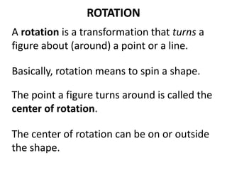 Geometric transformation | PPTX