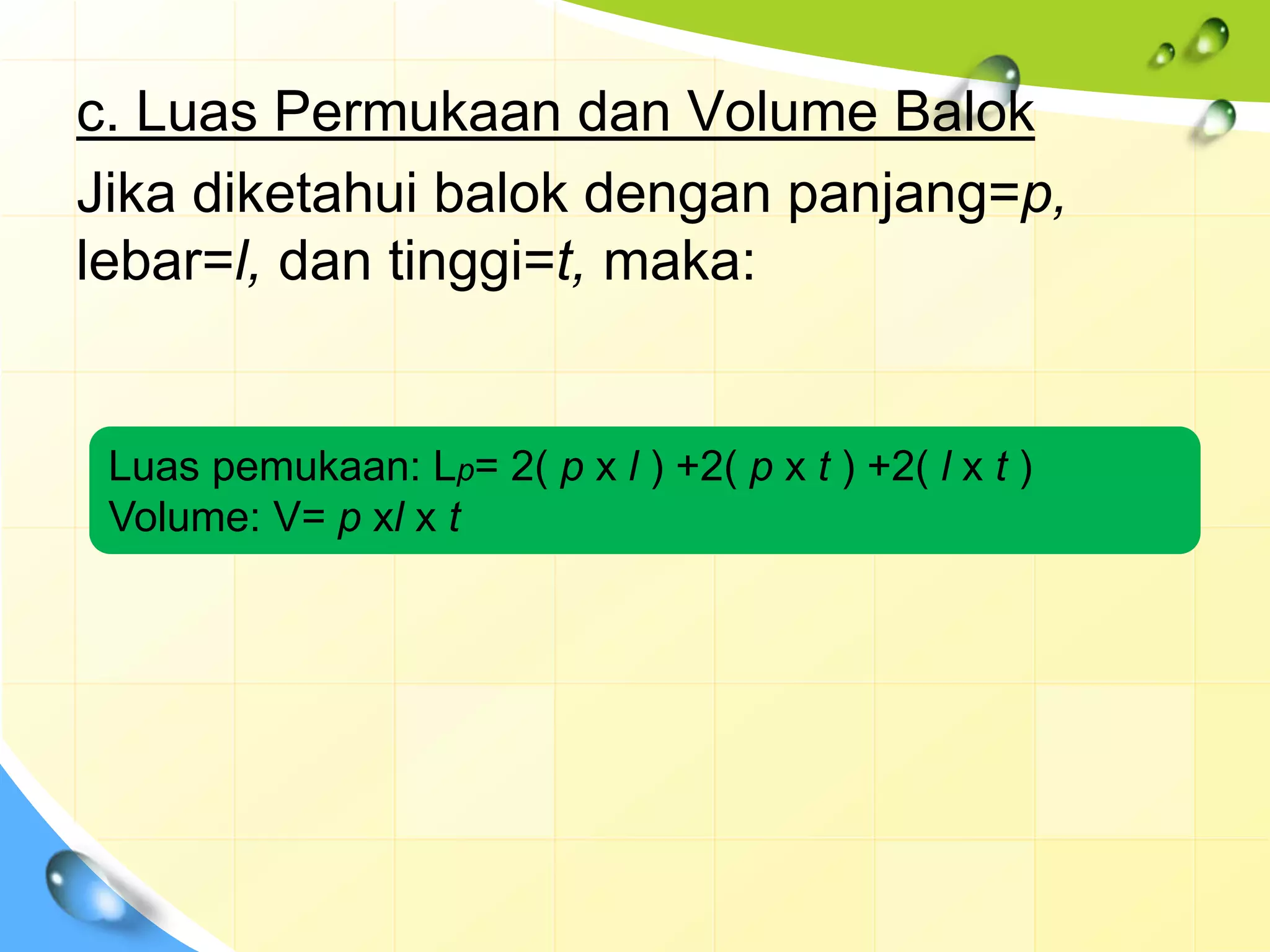 Geometri dimensi tiga | PPTX