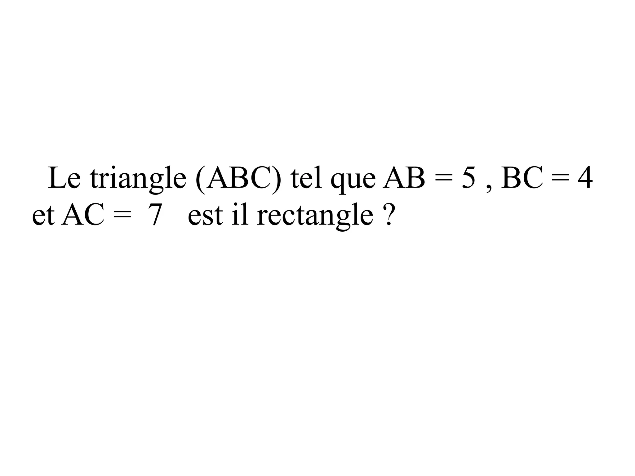 Geometrie 2 Pythagore | ODP