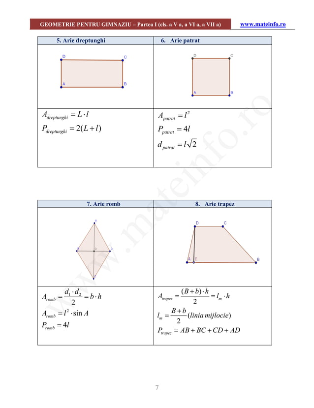 Geometrie partea 1 | PDF