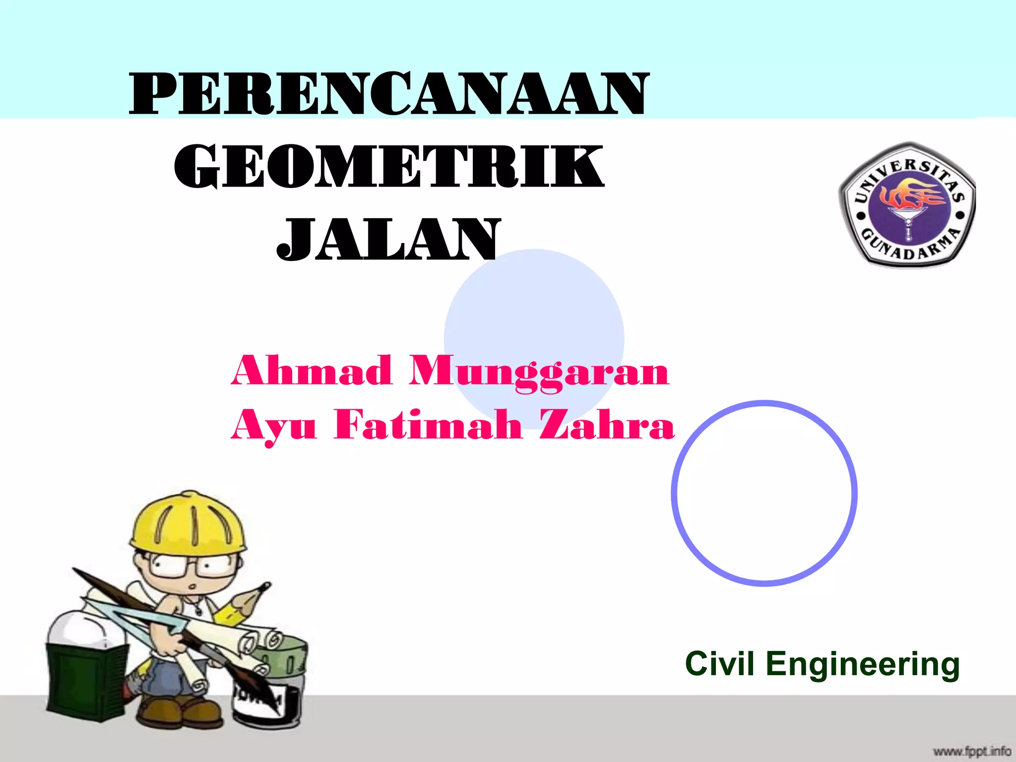 Geometrik jalan presentasi | PDF