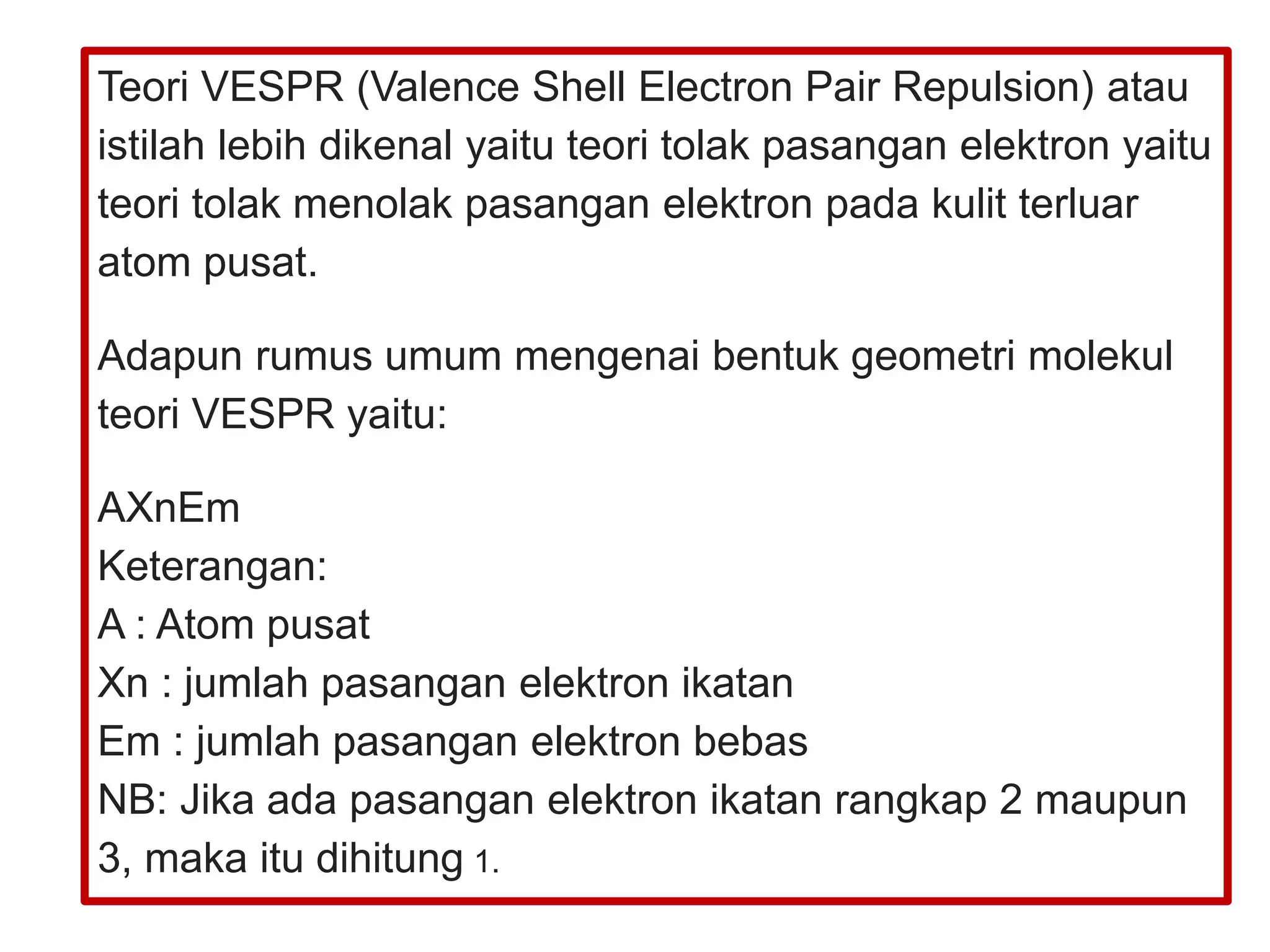 Geometri molekul vespr | PPTX