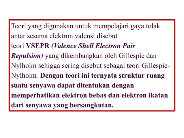 Geometri molekul vespr | PPTX