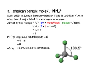 Geometri molekul vespr | PPTX