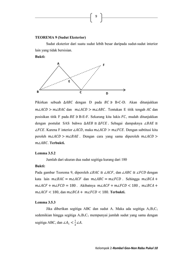 Geometri netral (Neutral Geometry) | PDF