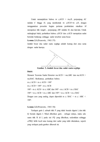 Sejarah Geometri non euclid | DOCX