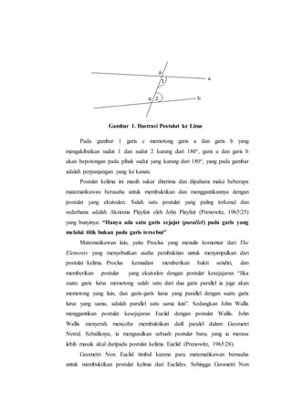 Sejarah Geometri non euclid | DOCX