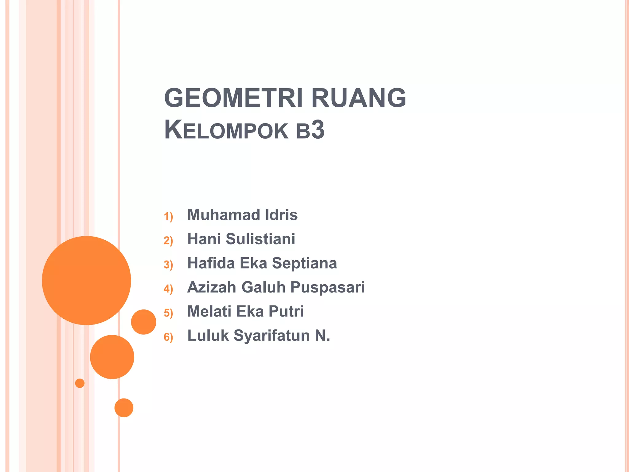 Geometri ruang | PPTX