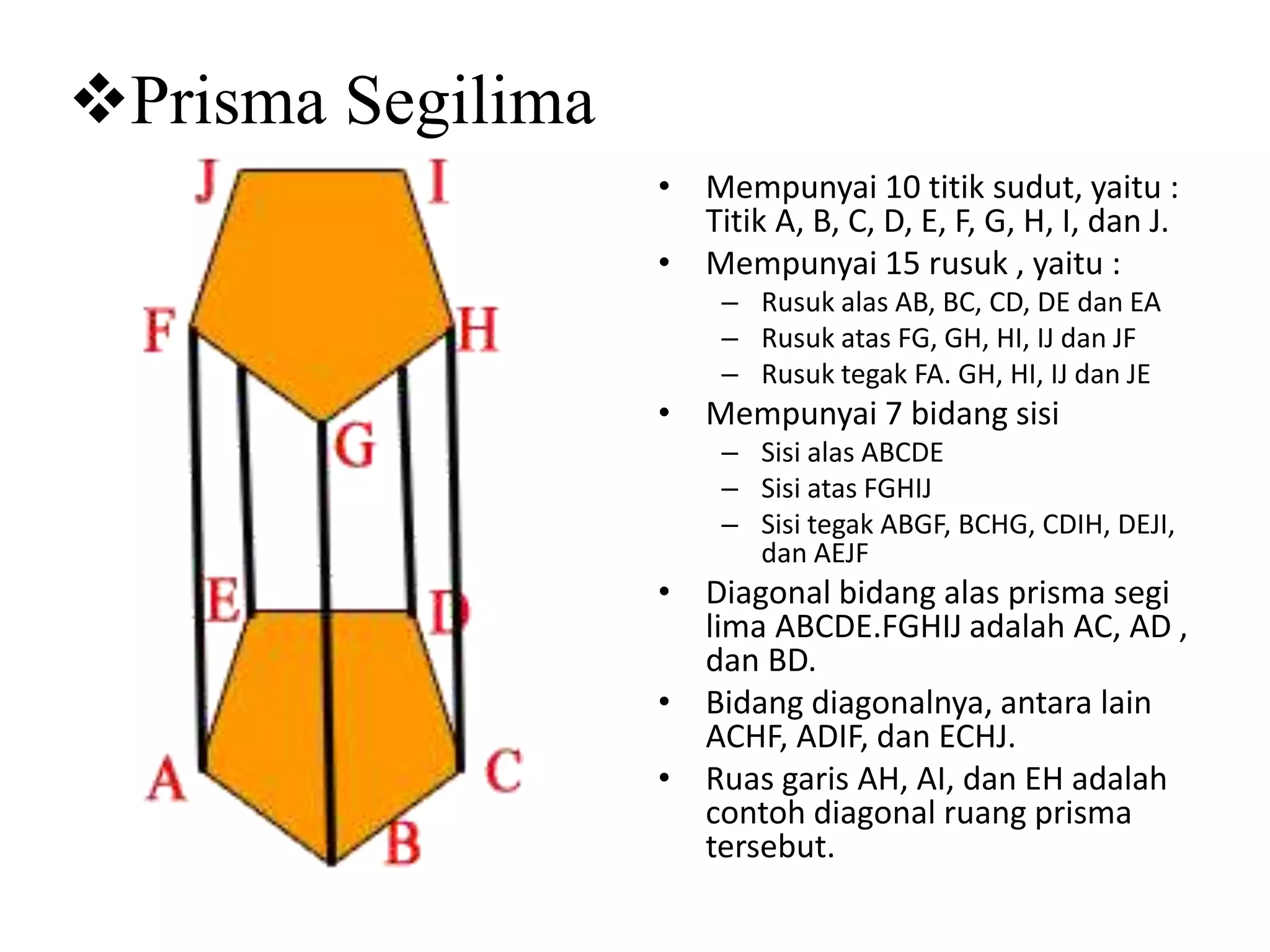 Geometri Bangun Ruang Prisma | PPTX