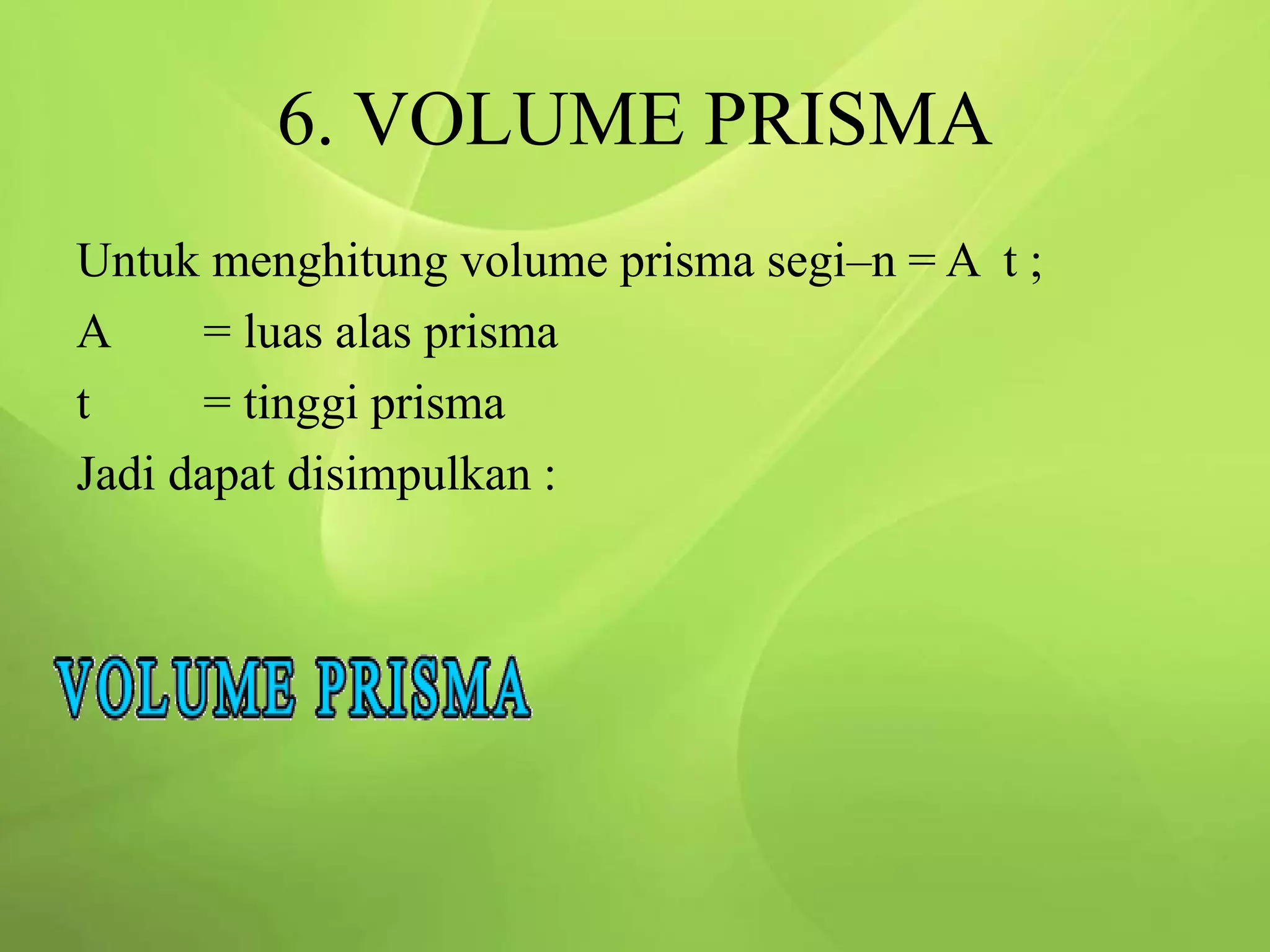 Geometri Bangun Ruang Prisma | PPTX