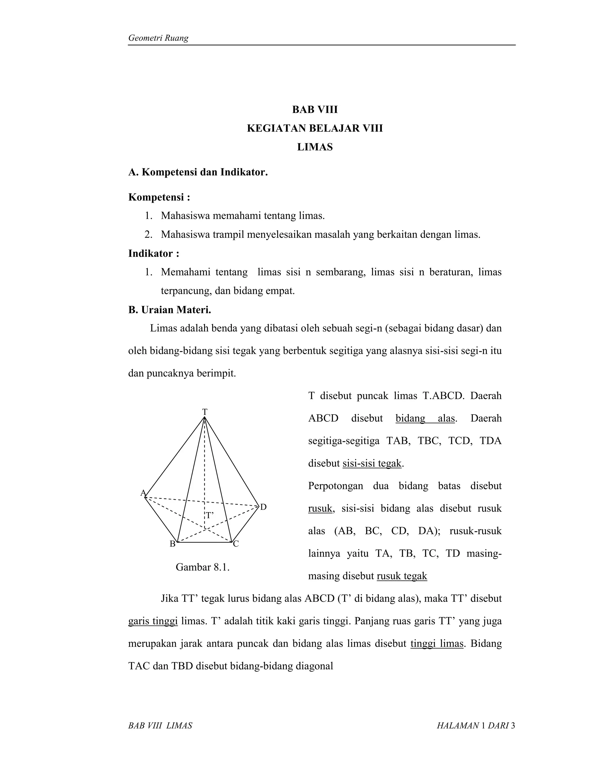 Geometri ruang | PDF