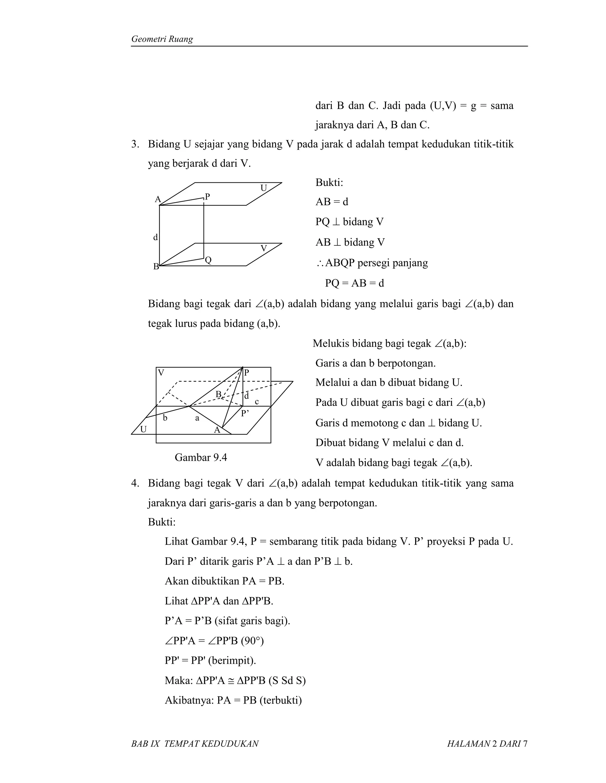 Geometri ruang | PDF