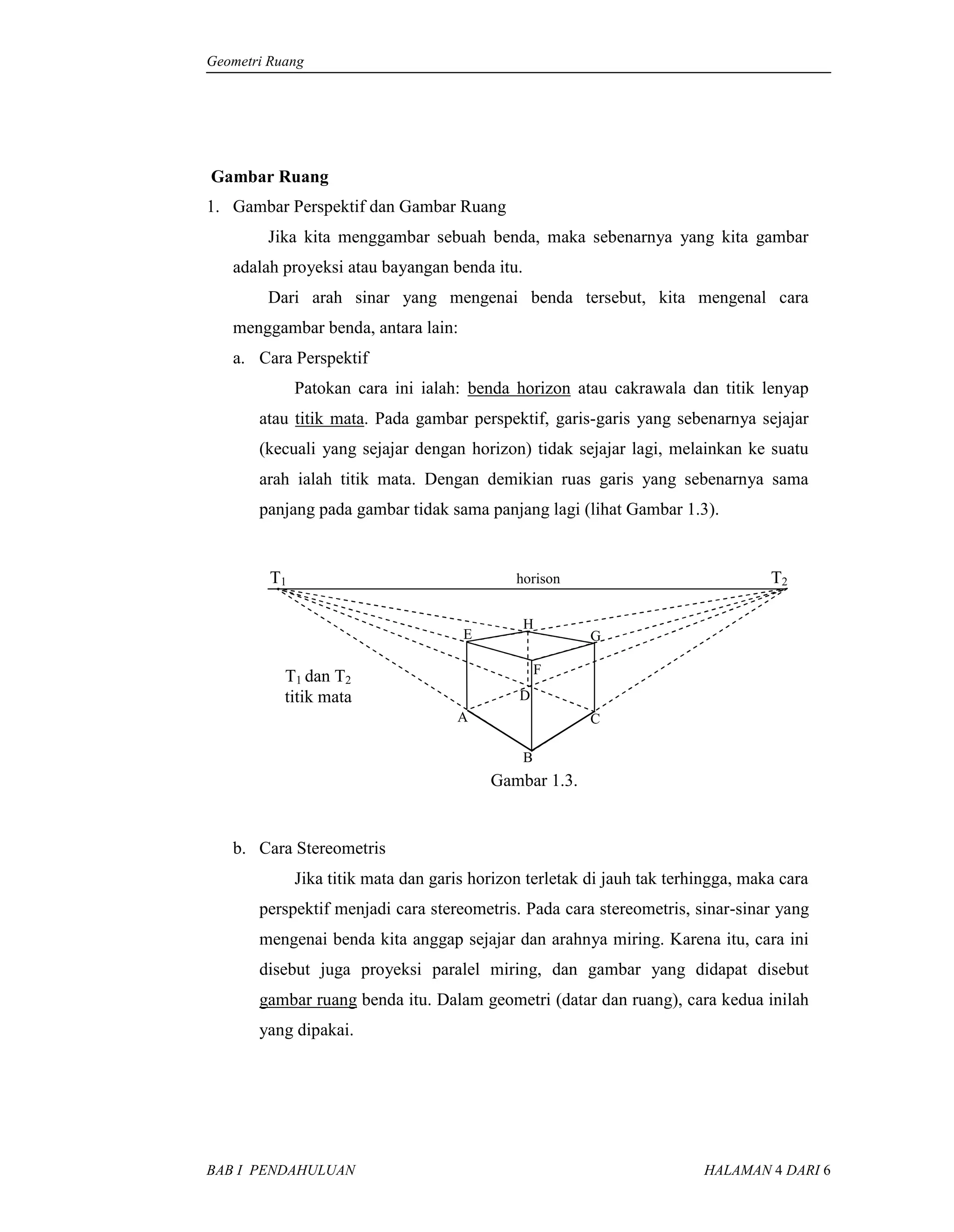Geometri ruang | PDF