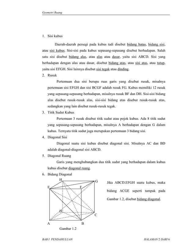 Geometri ruang | PDF