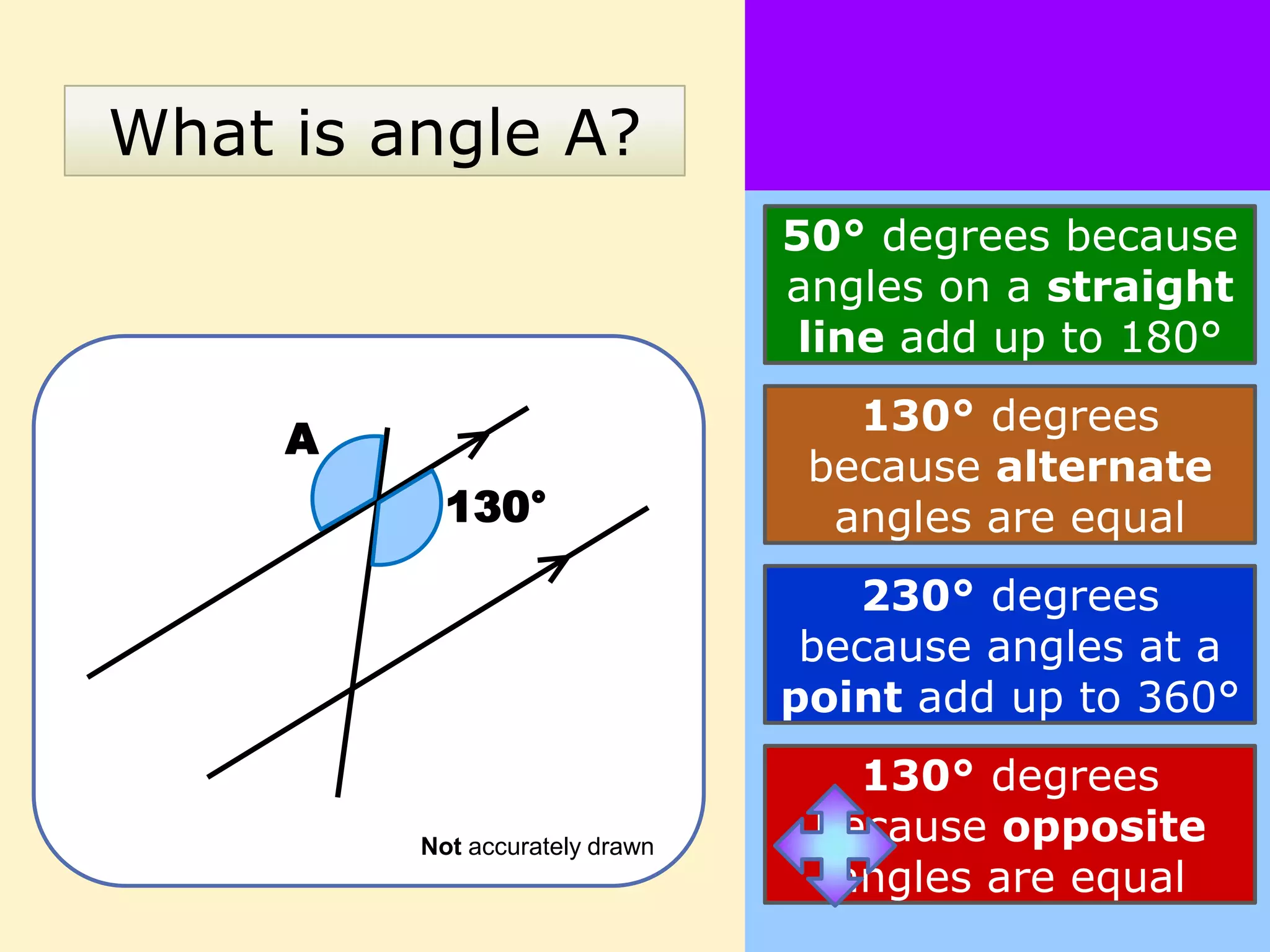 Geometry -angles_-_parallel_lines_and_angle_facts_quiz | PPTX ...