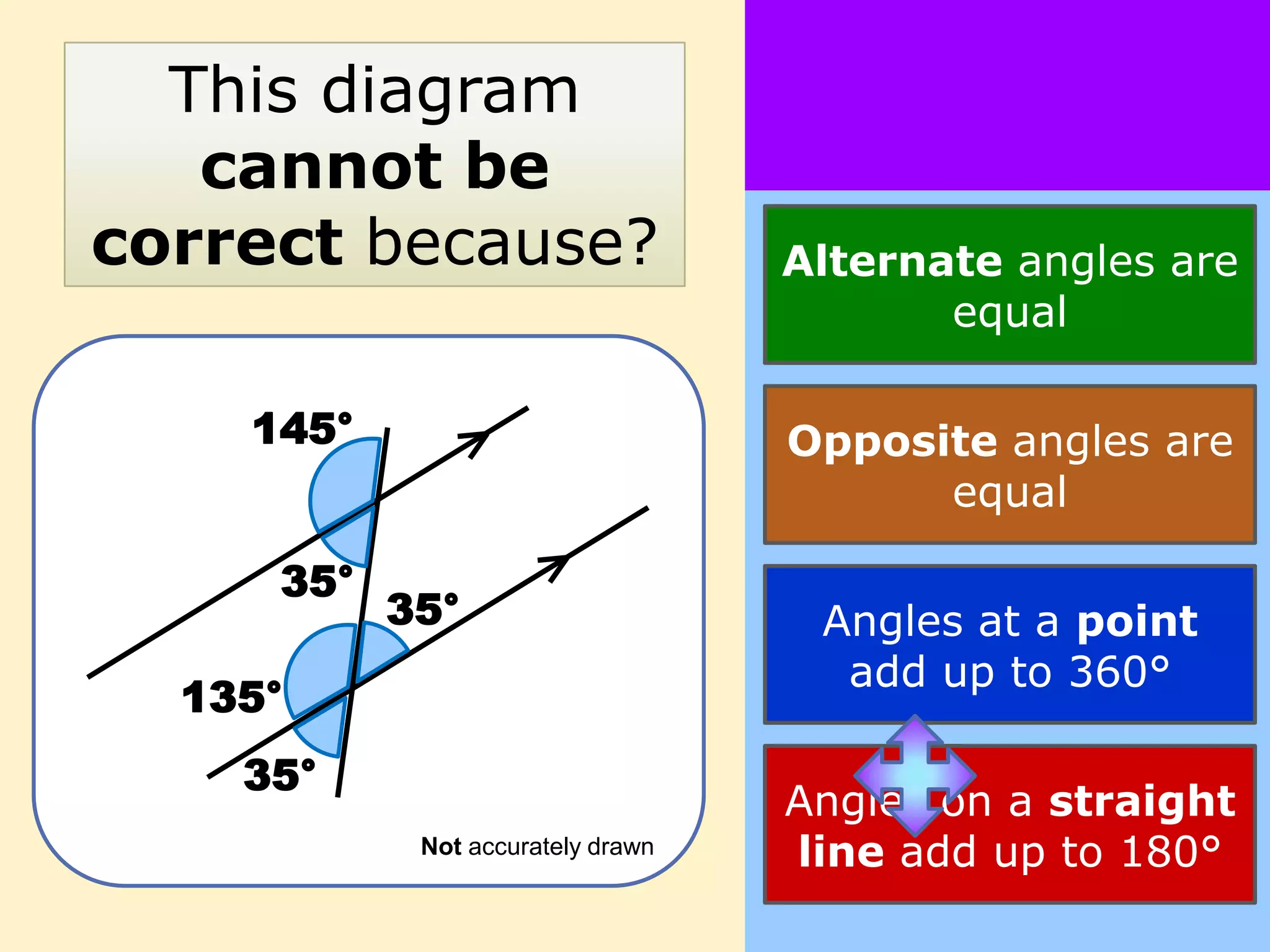Geometry -angles_-_parallel_lines_and_angle_facts_quiz | PPTX
