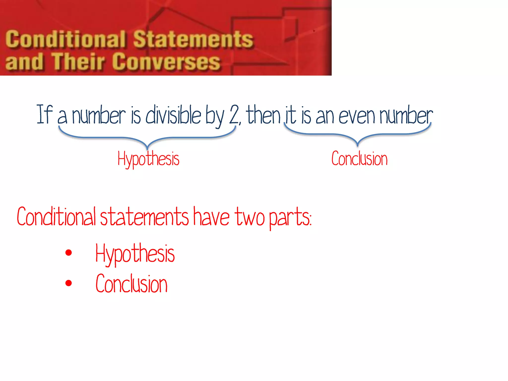 Geometry conditional statements and their converse | PDF | Physics ...
