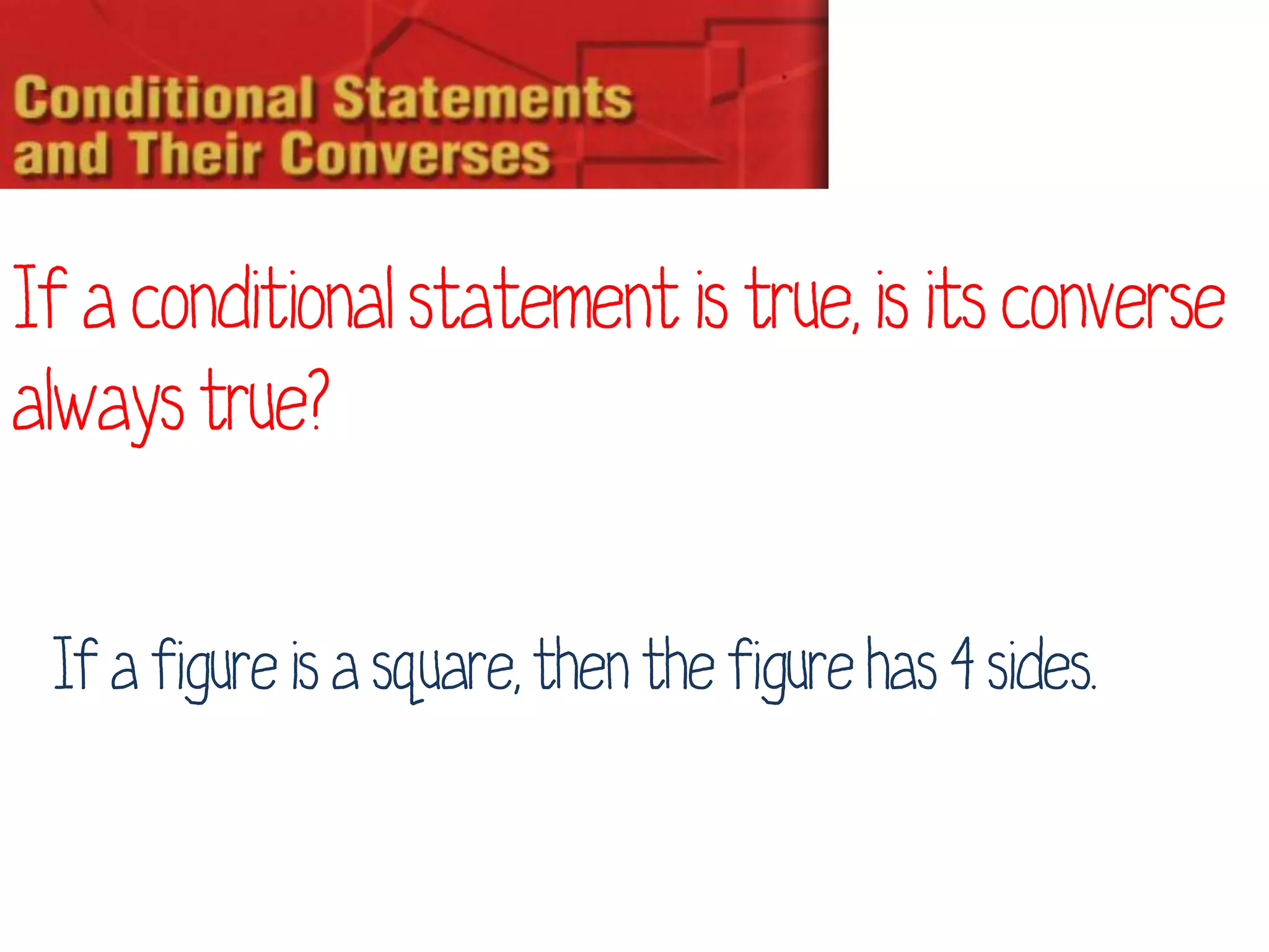 Geometry conditional statements and their converse | PDF | Physics ...
