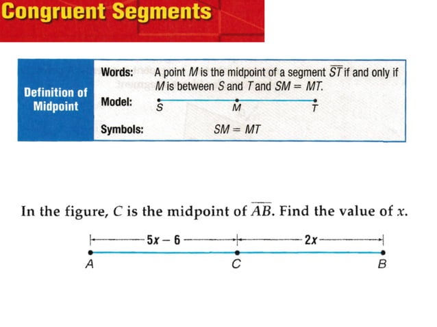Geometry congruent segments | PDF