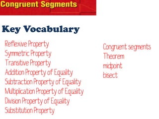Geometry congruent segments | PDF