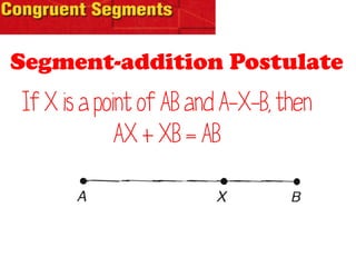 Geometry Congruent Segments