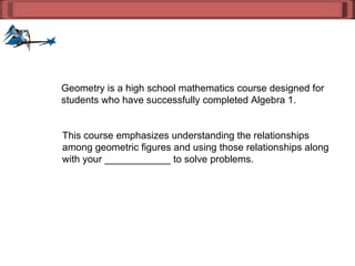 Geometry Course Syllabus | PPT | Internet for Beginners | Internet