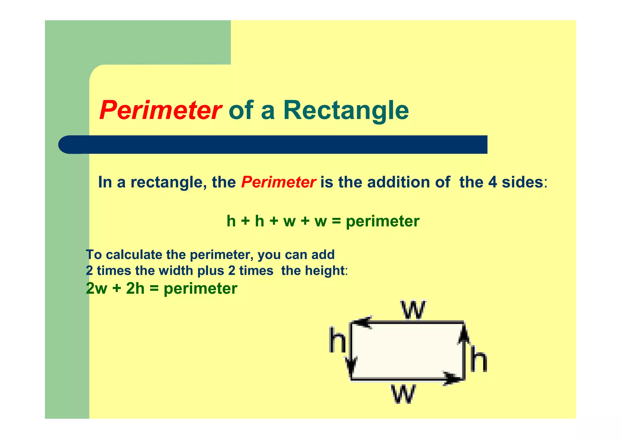 Geometry: Perimeter and Area | PDF