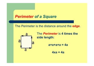 Geometry: Perimeter and Area | PDF