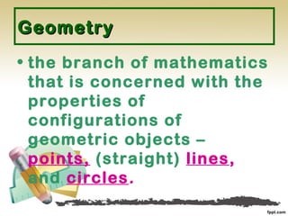 Geometry sizes and shapes | PPT