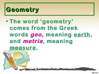 Geometry sizes and shapes | PPT