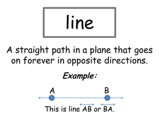 Geometry vocabulary | PDF