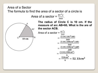 Geometry 11.6 Area of Circles Sectors and Segments.ppt
