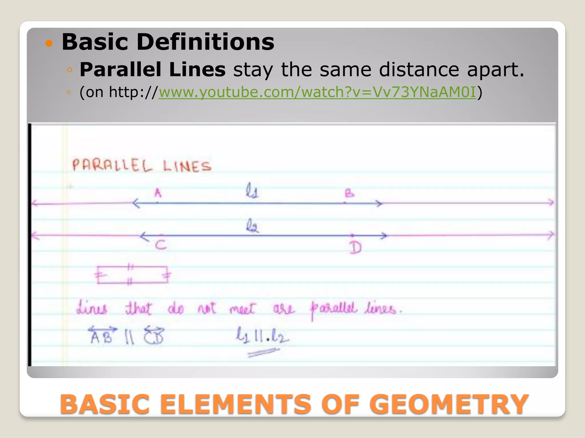 Geometry 1 basic definitions | PPT