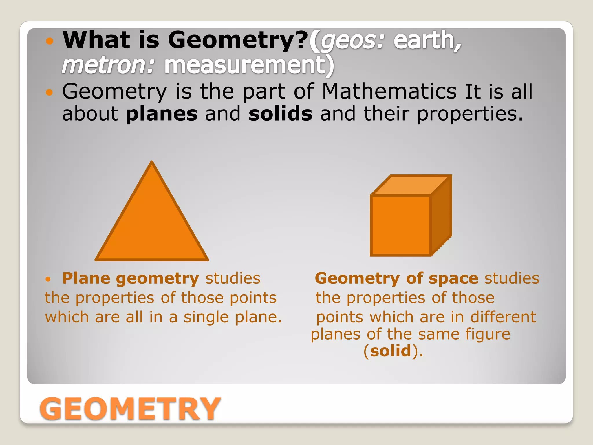 Geometry 1 basic definitions | PPT