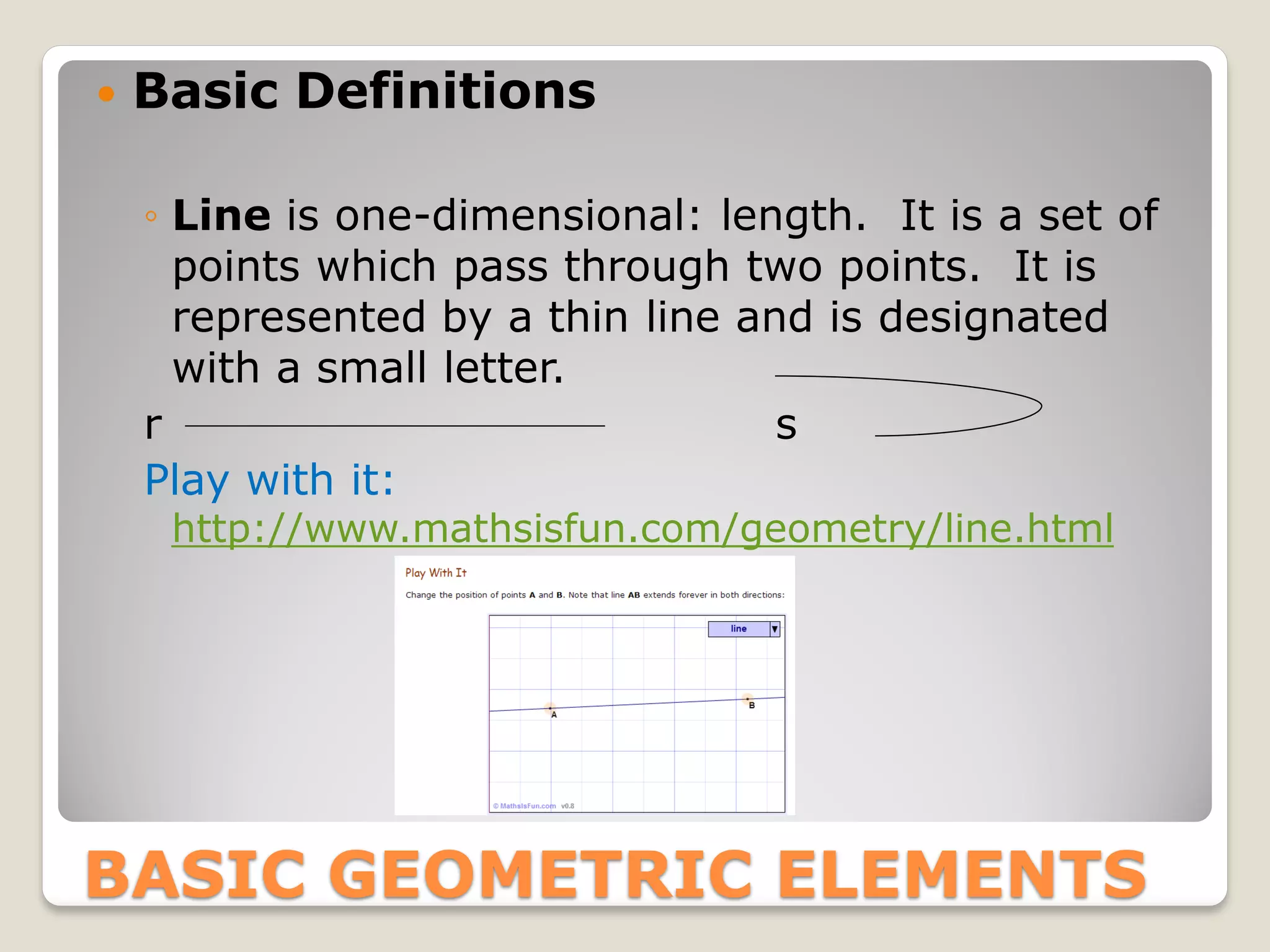 Geometry 1 basic definitions | PPT