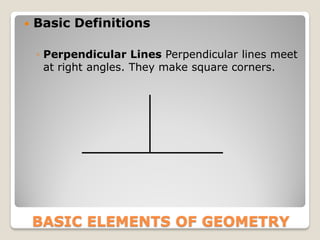 Geometry 1 basic definitions | PPT