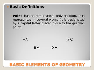 Geometry 1 basic definitions | PPT