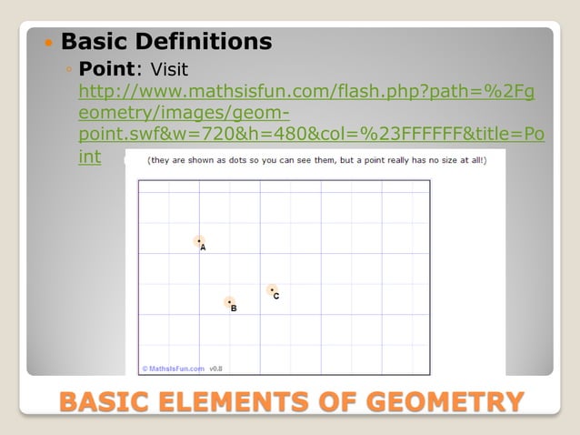 Geometry 1 basic definitions | PPT