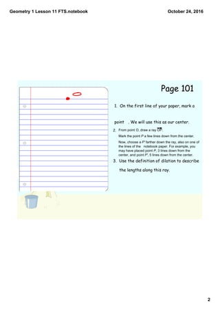 Geometry 1 lesson 11 fts | PDF | Physics | Science