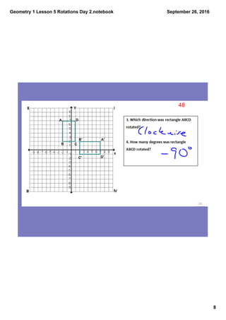 Geometry 1 lesson 5 rotations day 2 | PDF | Free Download