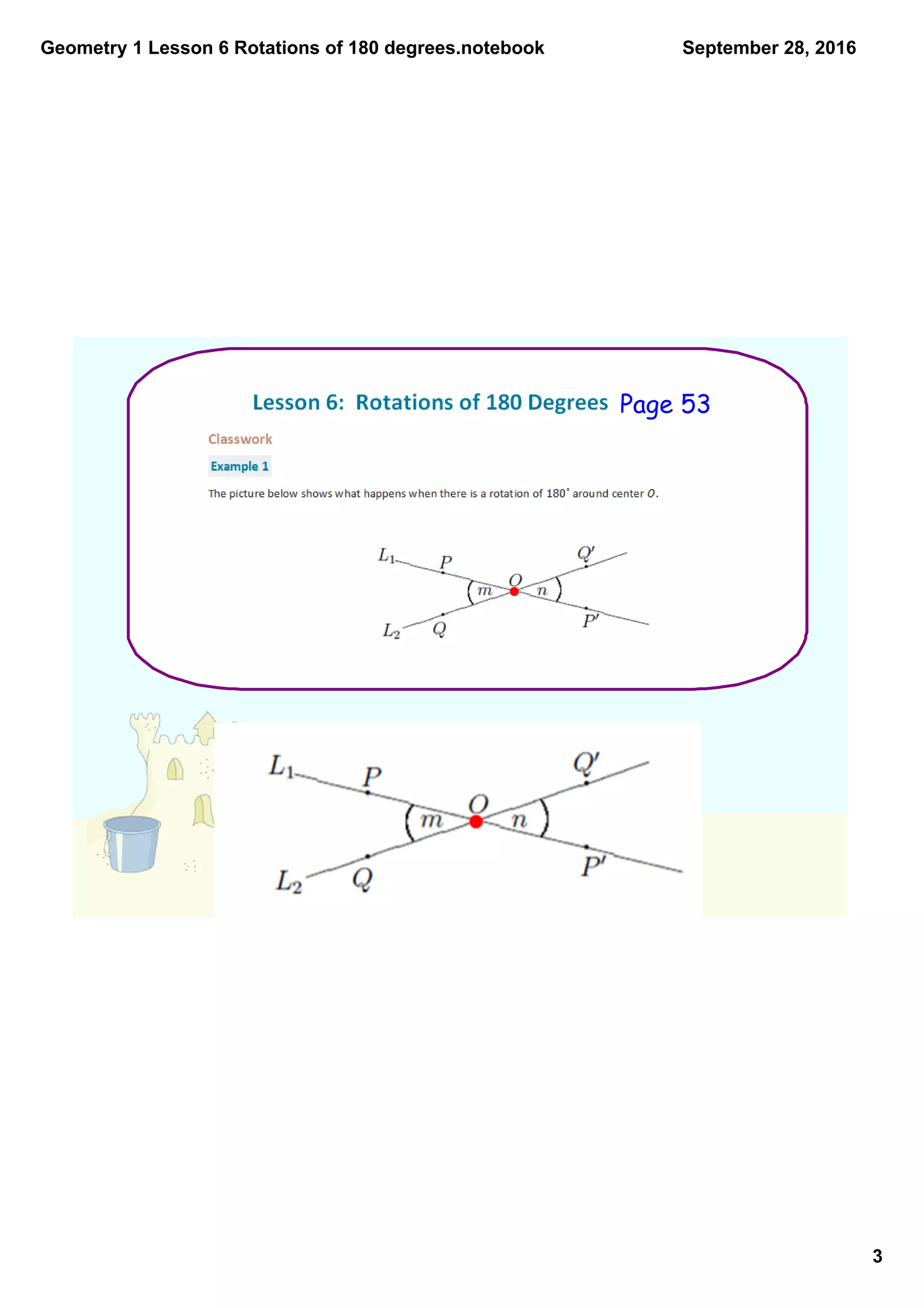 Geometry 1 lesson 6 rotations of 180 degrees | PDF
