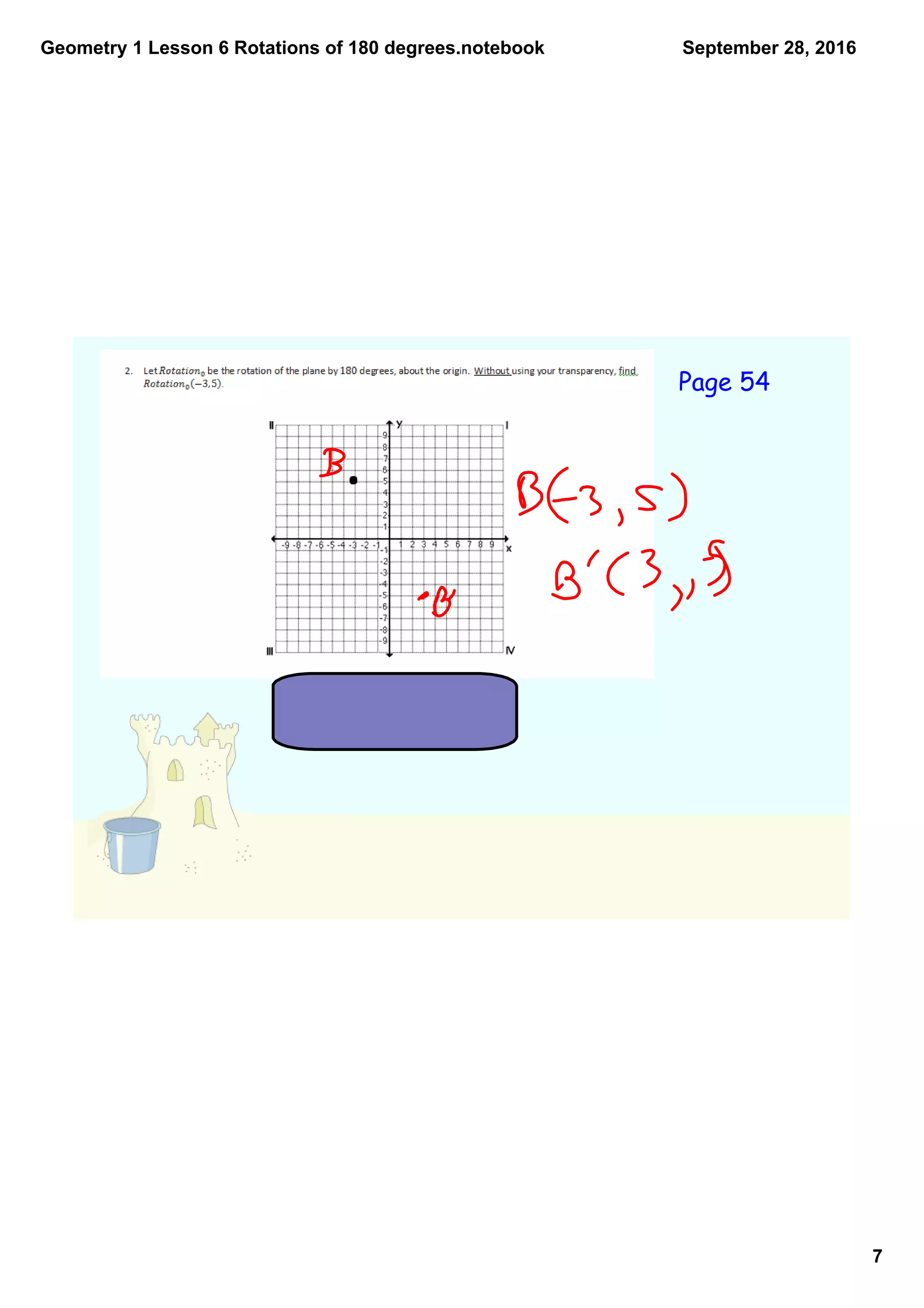 Geometry 1 lesson 6 rotations of 180 degrees | PDF