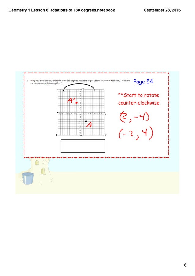 Geometry 1 lesson 6 rotations of 180 degrees | PDF