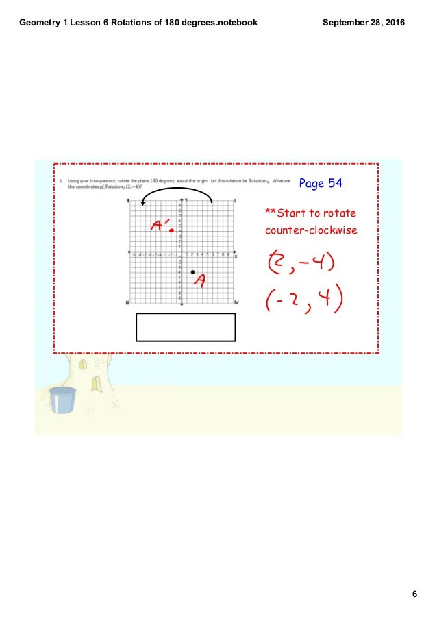 Geometry 1 lesson 6 rotations of 180 degrees