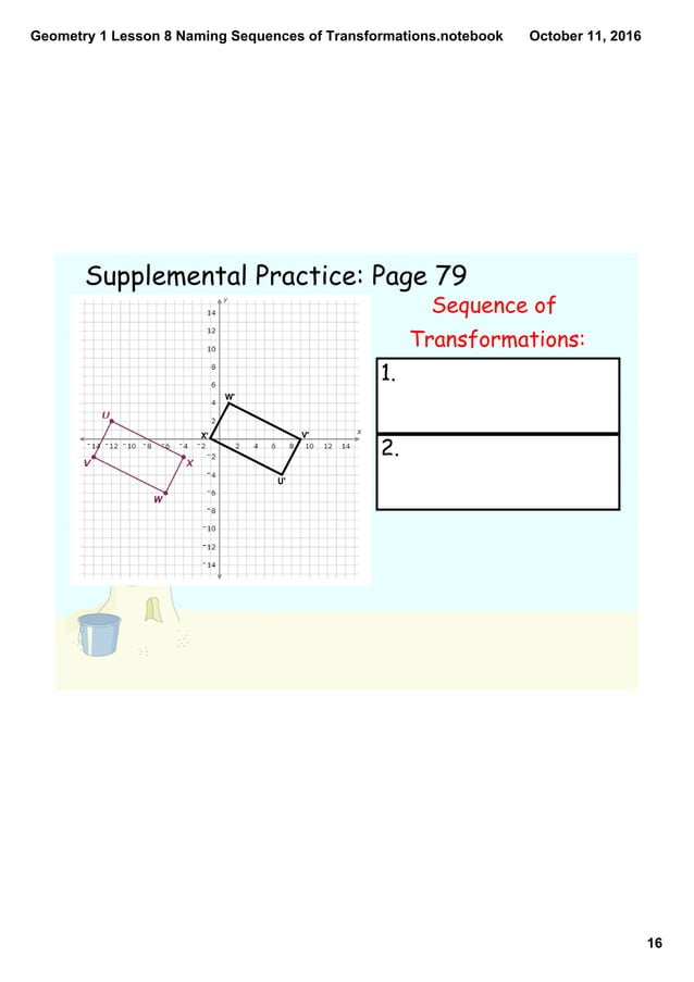 Geometry 1 lesson 8 naming sequences of transformations | PDF | Physics ...