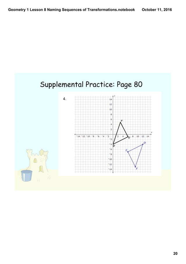 Geometry 1 lesson 8 naming sequences of transformations | PDF | Physics | Science