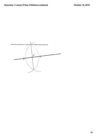 Geometry 1 lesson 9 day 2 dilations | PDF | Free Download