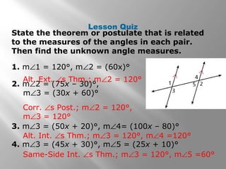 Geometry 201 unit 3.2 | PPT | Physics | Science